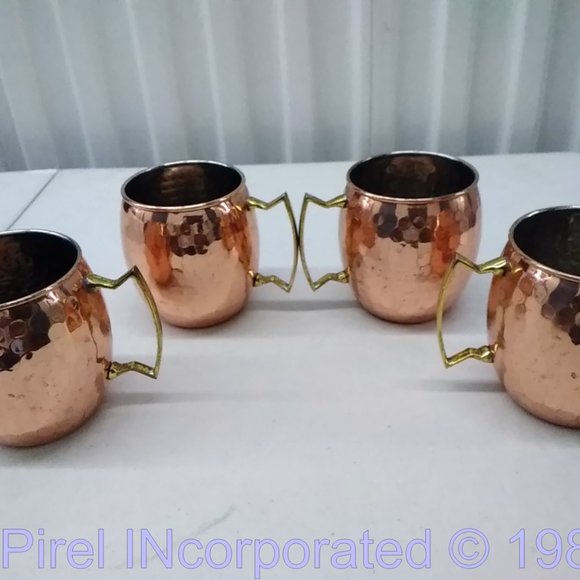 Source Unknown | Dining | 4 Bronze Copper Goblets | Poshmark